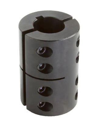 3/4" 2 Piece Rigid Coupler With Keyway - Set Screws - Black Oxide 2CC ...