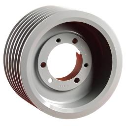 6-3V690SK Six Groove Heavy Duty QD 3V Sheaves 6.9" O.D. — Red Boar ...