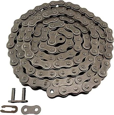 #50 Riveted Roller Chain 5FT Roll with Connecting Link — Red Boar Chain ...