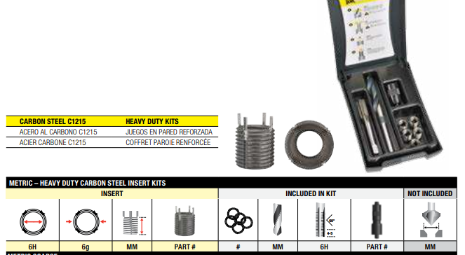 M16-2.0P Loksert Heavy Duty Thread Repair Kit — Red Boar Chain ...
