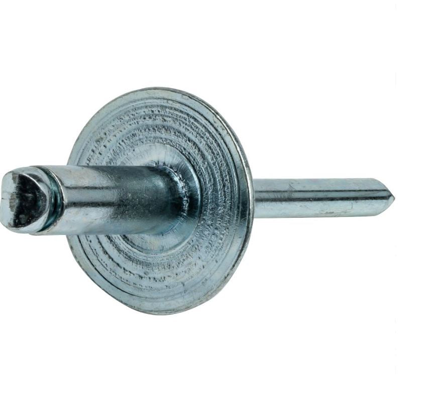 SBS-68L 3/16" Large Flange Head Blind Rivet - Steel/Steel - .376" to ...