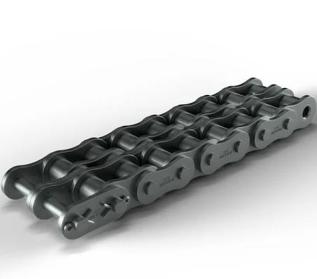 HKK #80-2R Duplex Riveted Superior Capacity Plus Roller Chain 1" Pitch ...