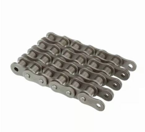 #50-4 Fourplex Strand Riveted Roller Chain 10FT Roll with Connecting L ...