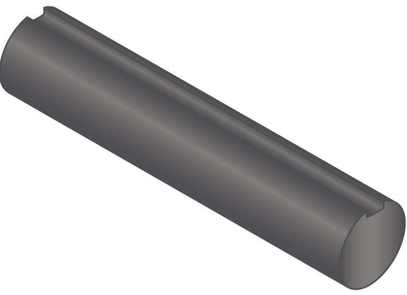 2-1/4" x 48" Fully Keyed Shafting C1018 Steel — Red Boar Chain ...