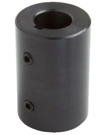 2" Solid Rigid Coupler With Keyway - Set Screws - Black Oxide — Red ...