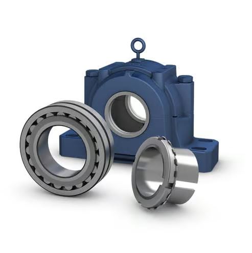 SAF-22522 Split Pillow Block Bearing - 4" Shaft Dia - 4 Bolt Mount ...